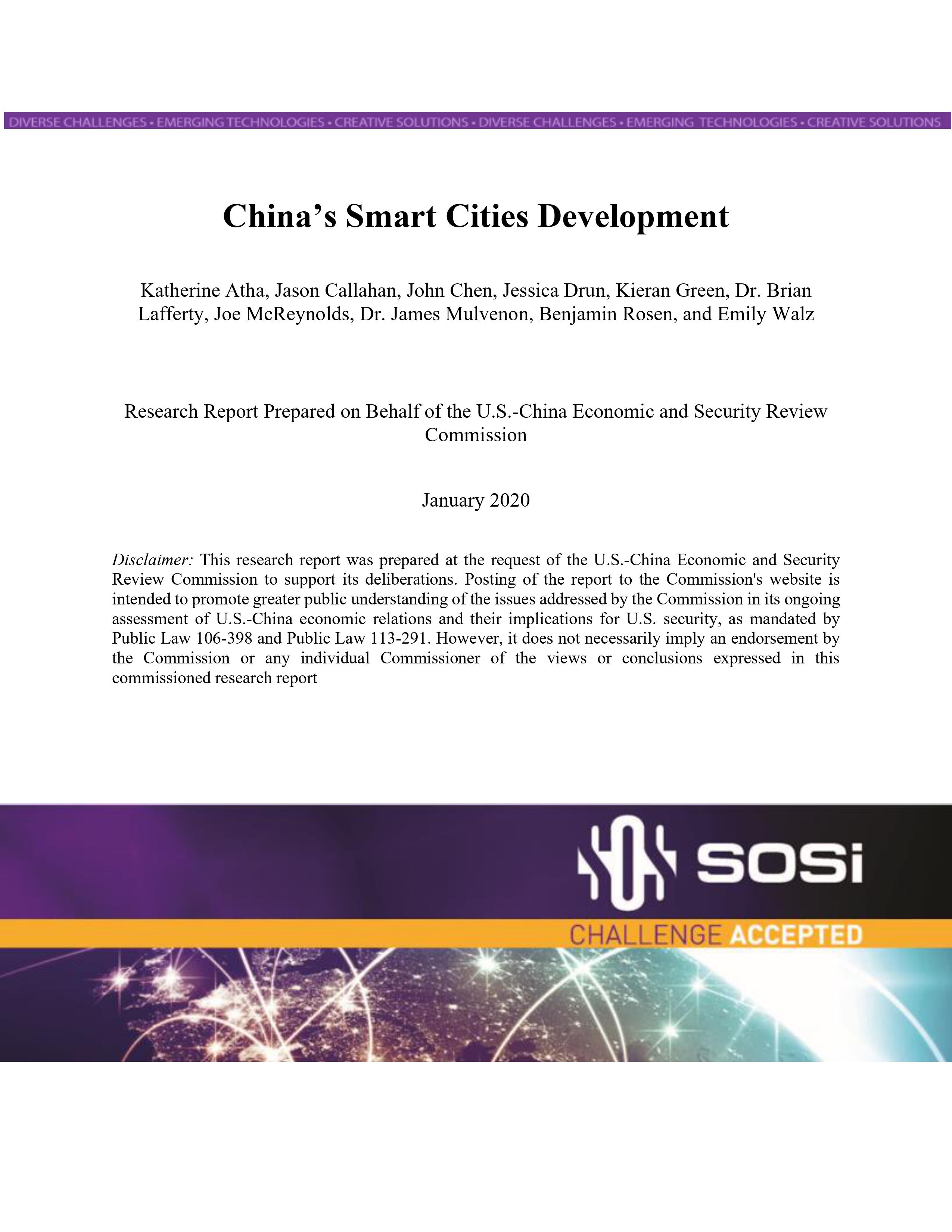 China's Smart Cities Development | U.S.- CHINA | ECONOMIC and SECURITY ...