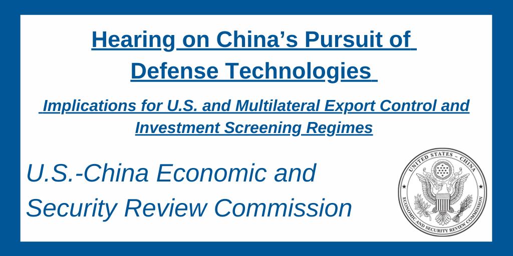 China’s Pursuit of Defense Technologies: Implications for U.S. and ...