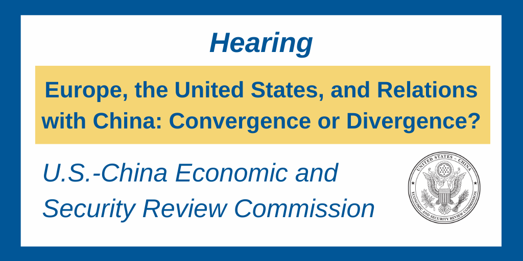 Europe, the United States, and Relations with China: Convergence or ...