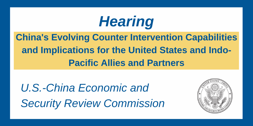 China's Evolving Counter Intervention Capabilities and Implications for ...