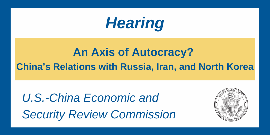 An Axis of Autocracy? China’s Relations with Russia, Iran, and North ...