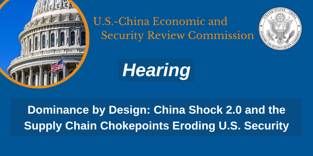 Dominance by Design: China Shock 2.0 and the Supply Chain Chokepoints ...